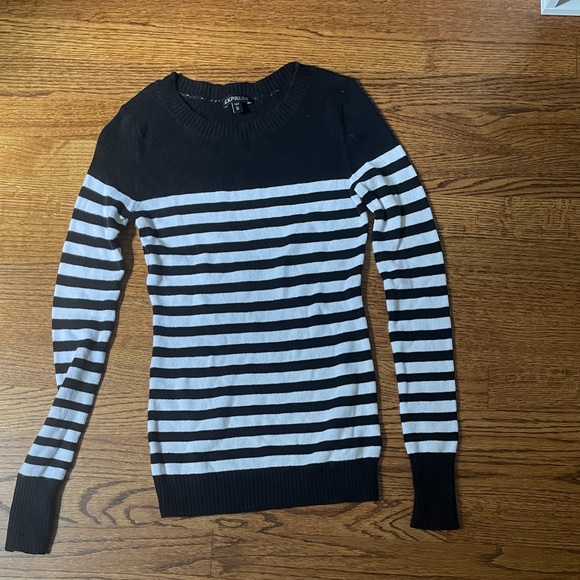 Express | Sweaters | Express Black And White Stripped Sweater | Poshmark